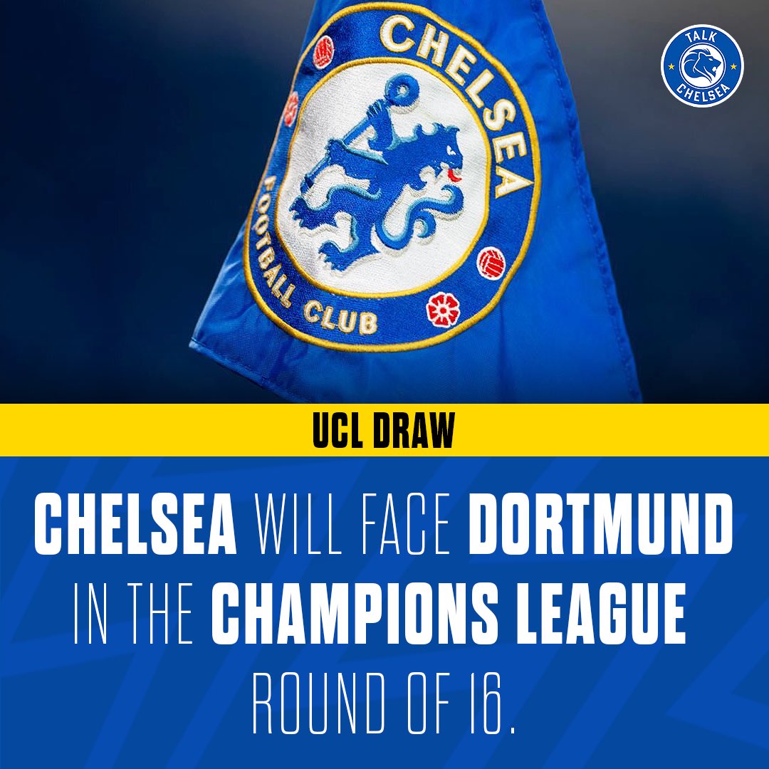 Official Dates Confirmed For Chelsea s UCL Clash Vs Dortmund Chelsea Official Dates Confirmed For Chelsea s UCL Clash Vs Dortmund Chelsea